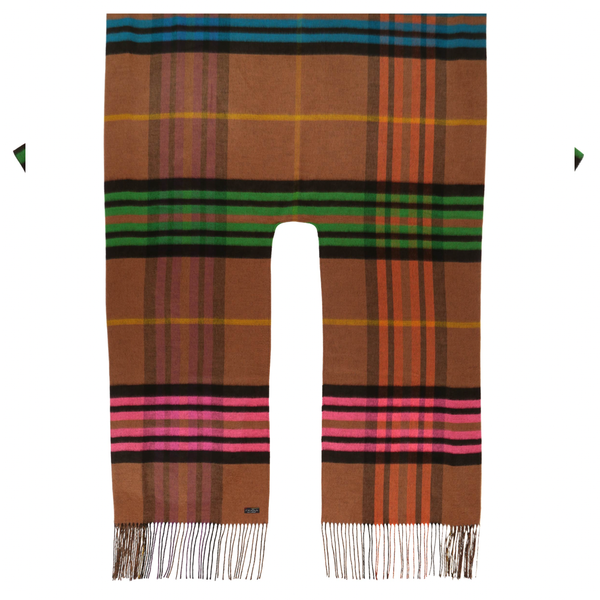 Plaid Ruana (Poncho) in Yellow Camel – Rocky Mountain Flannel Company